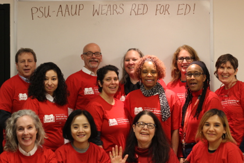 PSU AAUP | PSU-AAUP Wears Red for Ed